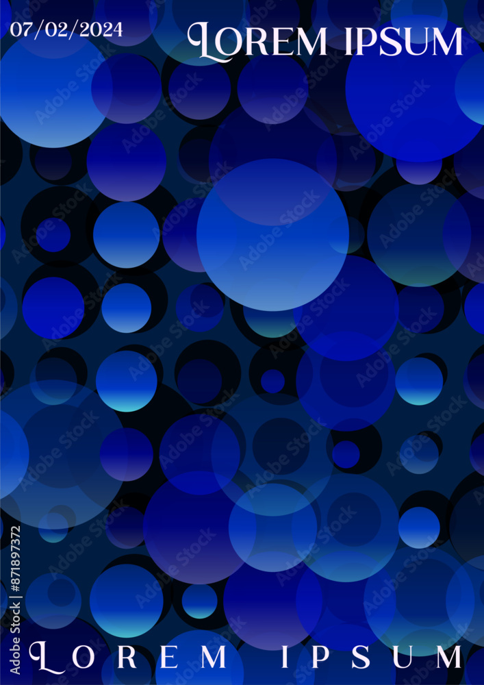 Moden abstract a4 size flyer design, book cover template for circle ...