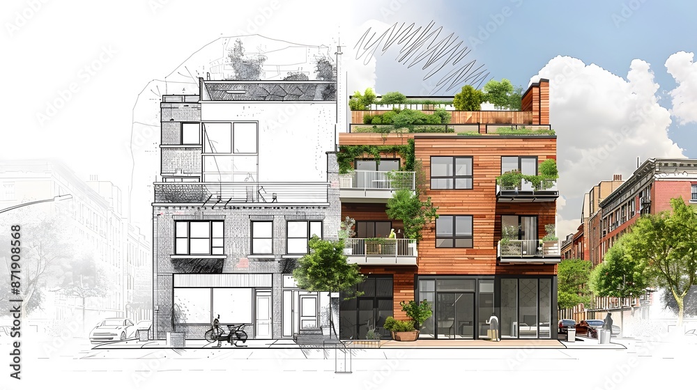 Energy-Efficient Building Retrofit Before and After: Old vs Modernized ...
