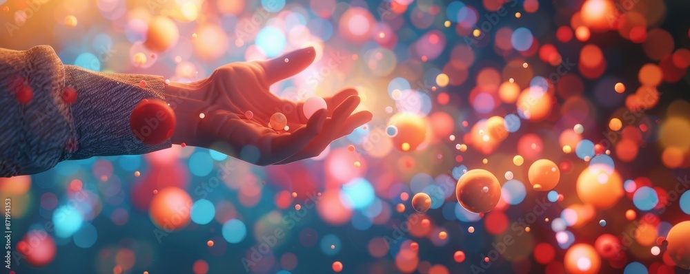 3D modeler arranging nodes in visual scripting tool for animation, 3D ...