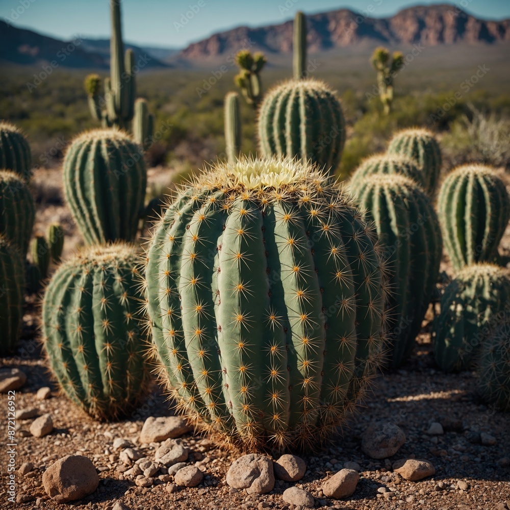 Nature's Defense: The Thorny Armor of a Cactus Stock Photo | Adobe Stock