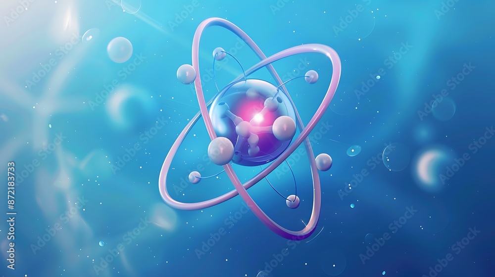 Comprehensive infographic on the structure of an atom, showing protons ...