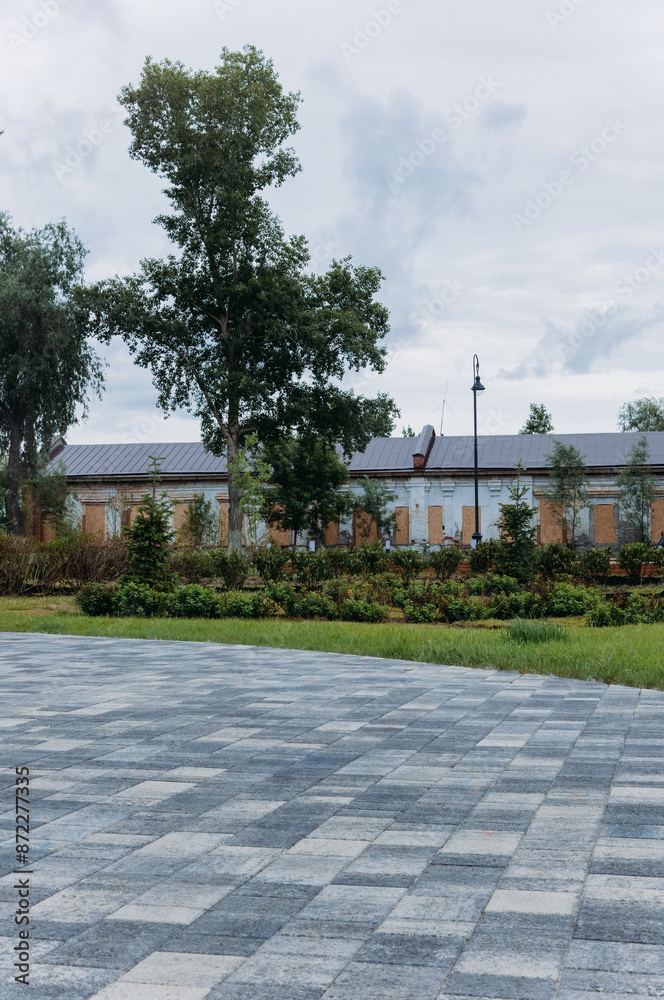 grass, path, road, stone, park, walkway, sidewalk, brick, pavement ...