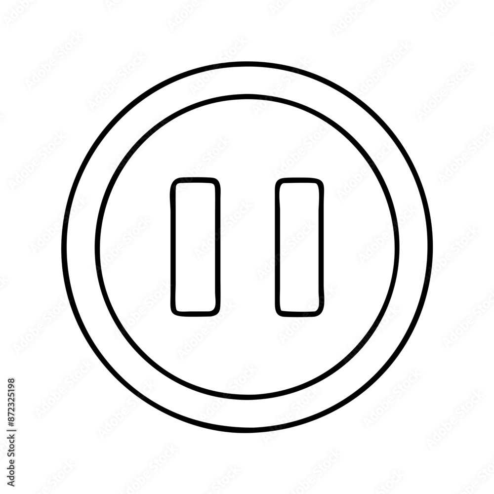 pause, button, user, interface, multimedia, media, stop, control, play ...