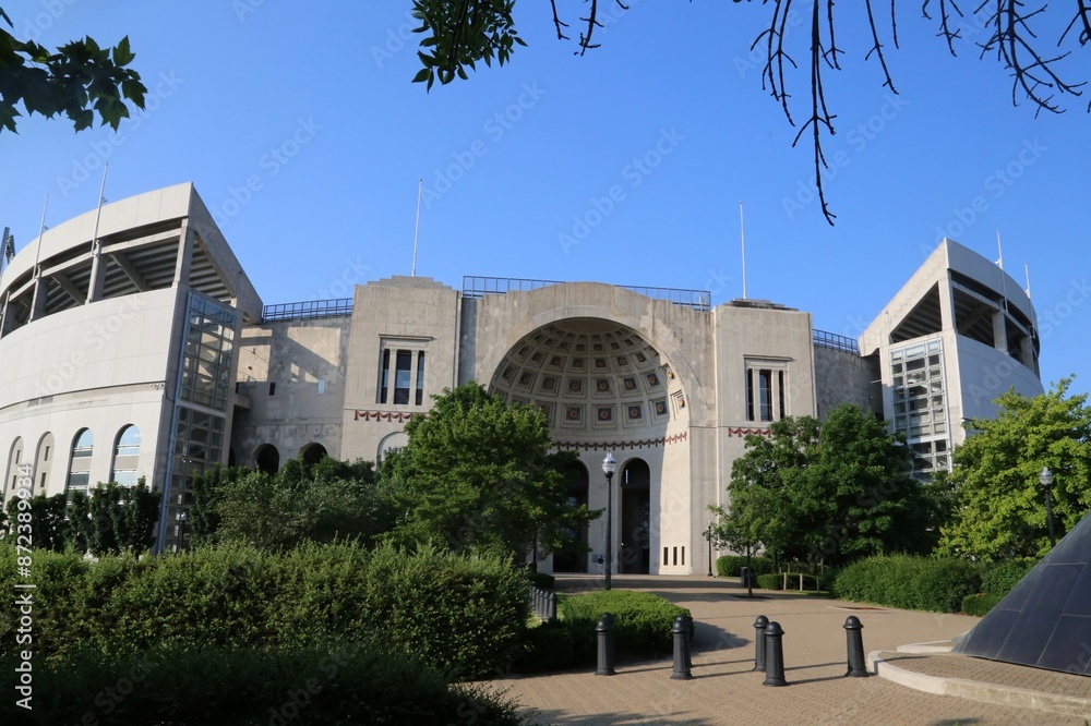 Ohio Stadium at The Ohio State University. Built in 1922, also known as ...