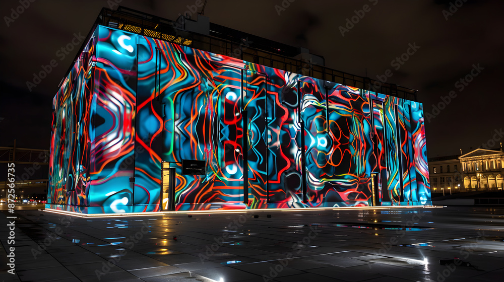 Spectacular Display of VJ Projection Mapping on Architectural Facade ...