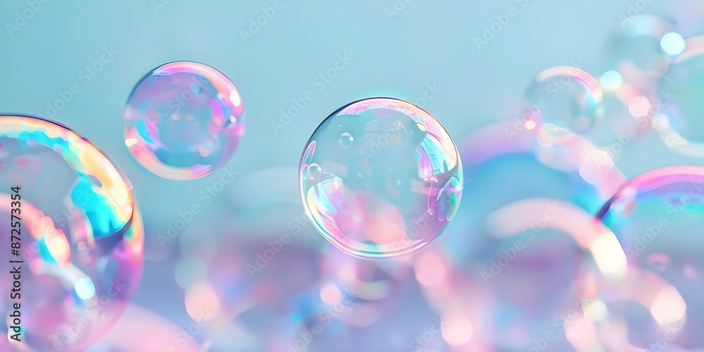 How Light Interference Creates Vibrant Soap Bubbles. Concept Physics of ...