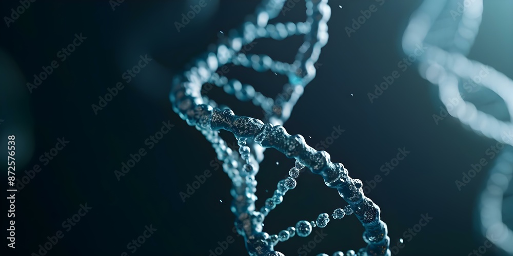DNA Structure A Symbol of Genetic Code and Science. Concept Genetics ...