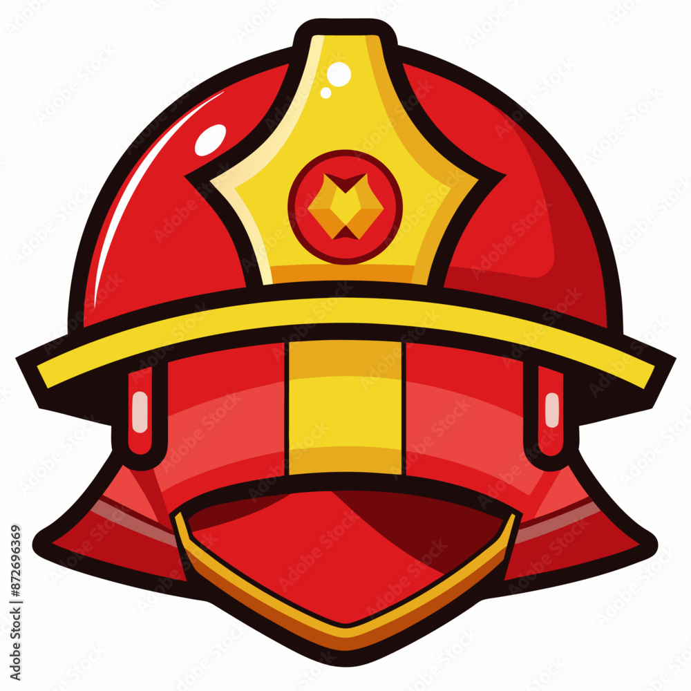 fireman helmet clipart cartoon Illustration drawing Stock Vector ...