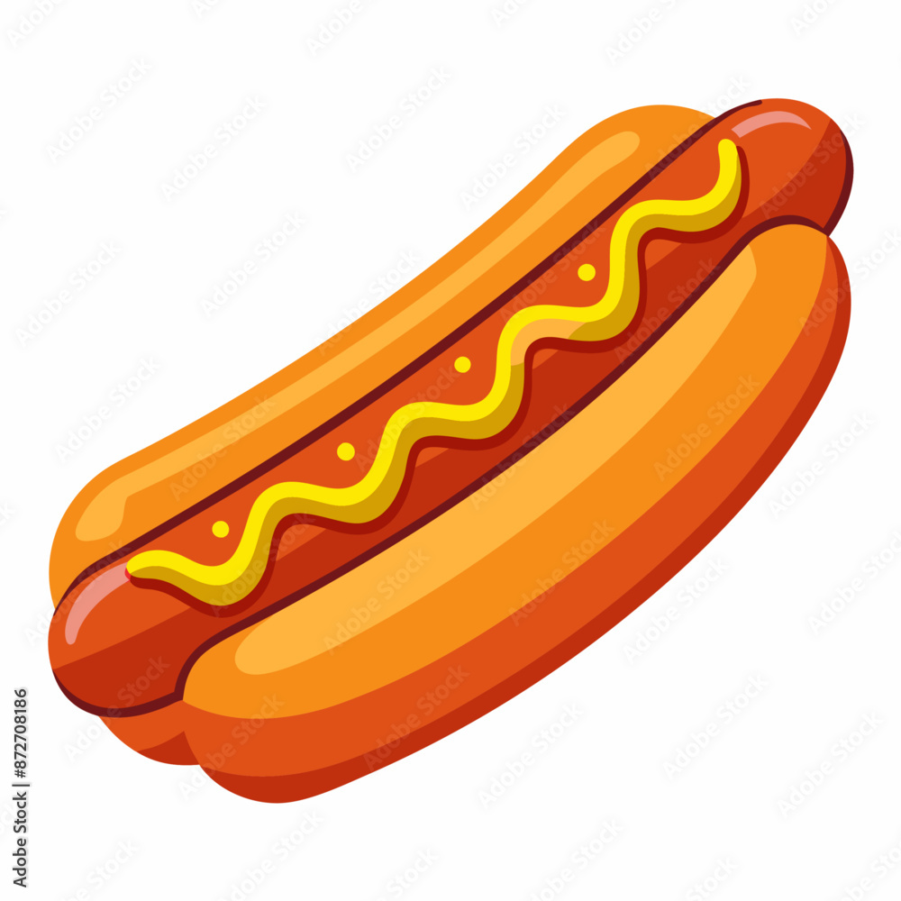 hot dog clipart cartoon Illustration drawing Stock Vector | Adobe Stock
