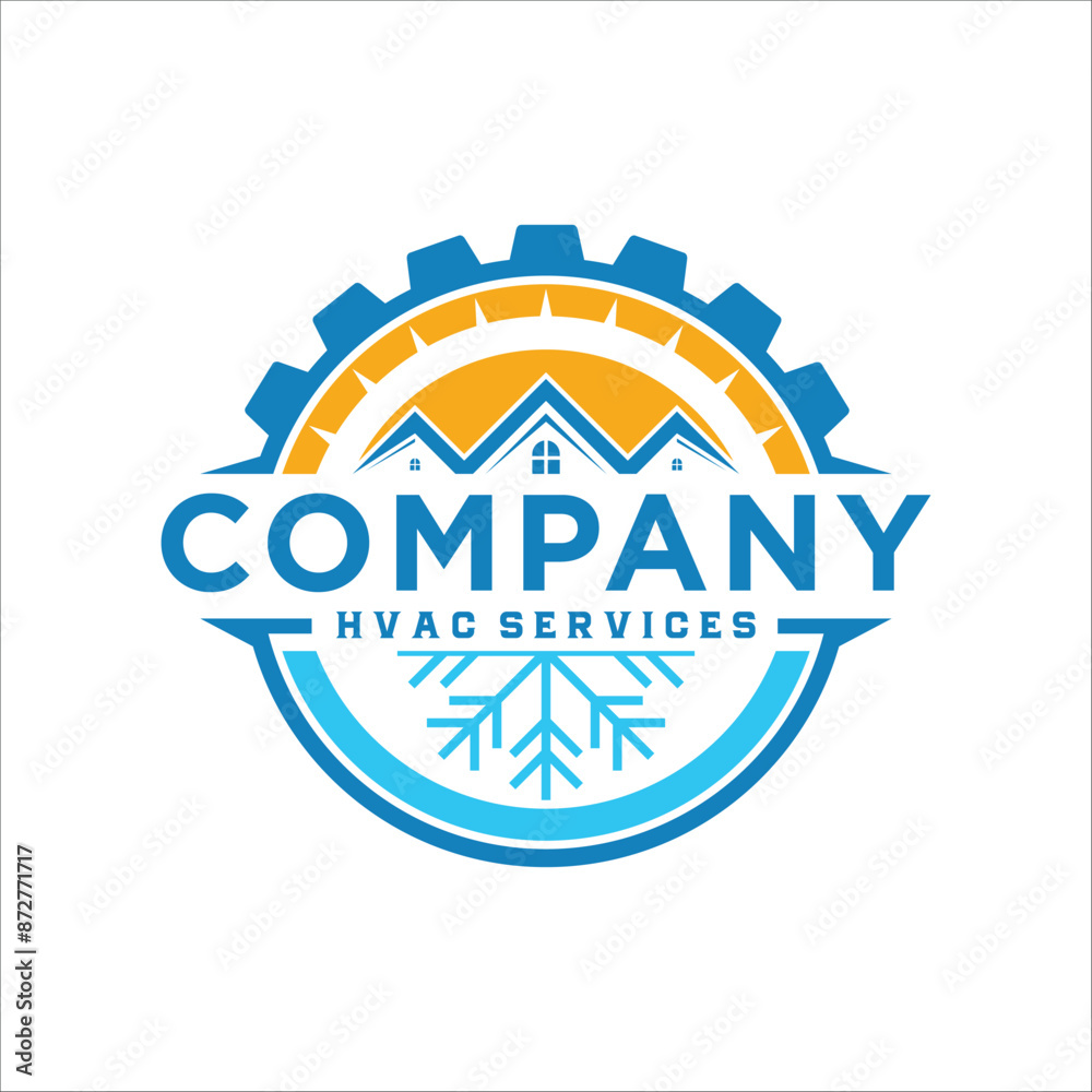 Emblem logo for AC service and home repair, HVAC repair,Premium HVAC ...