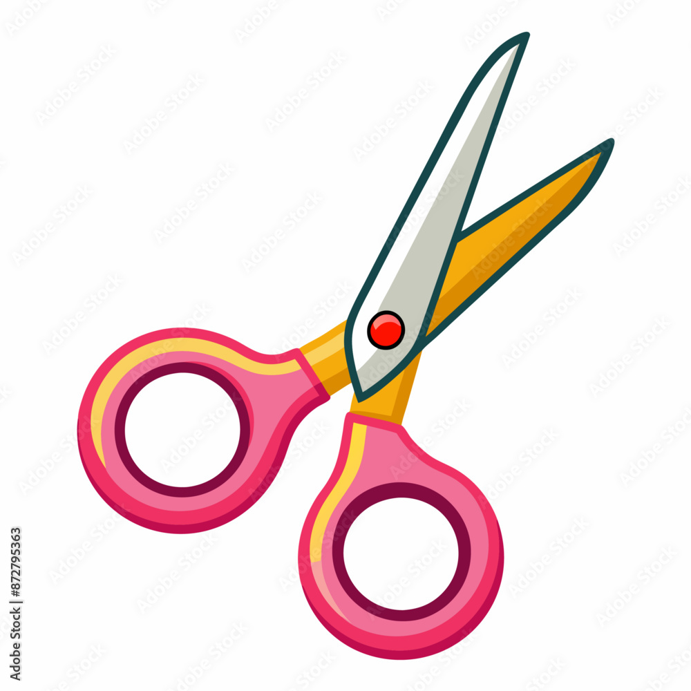 scissor clipart cartoon Illustration drawing Stock Vector | Adobe Stock
