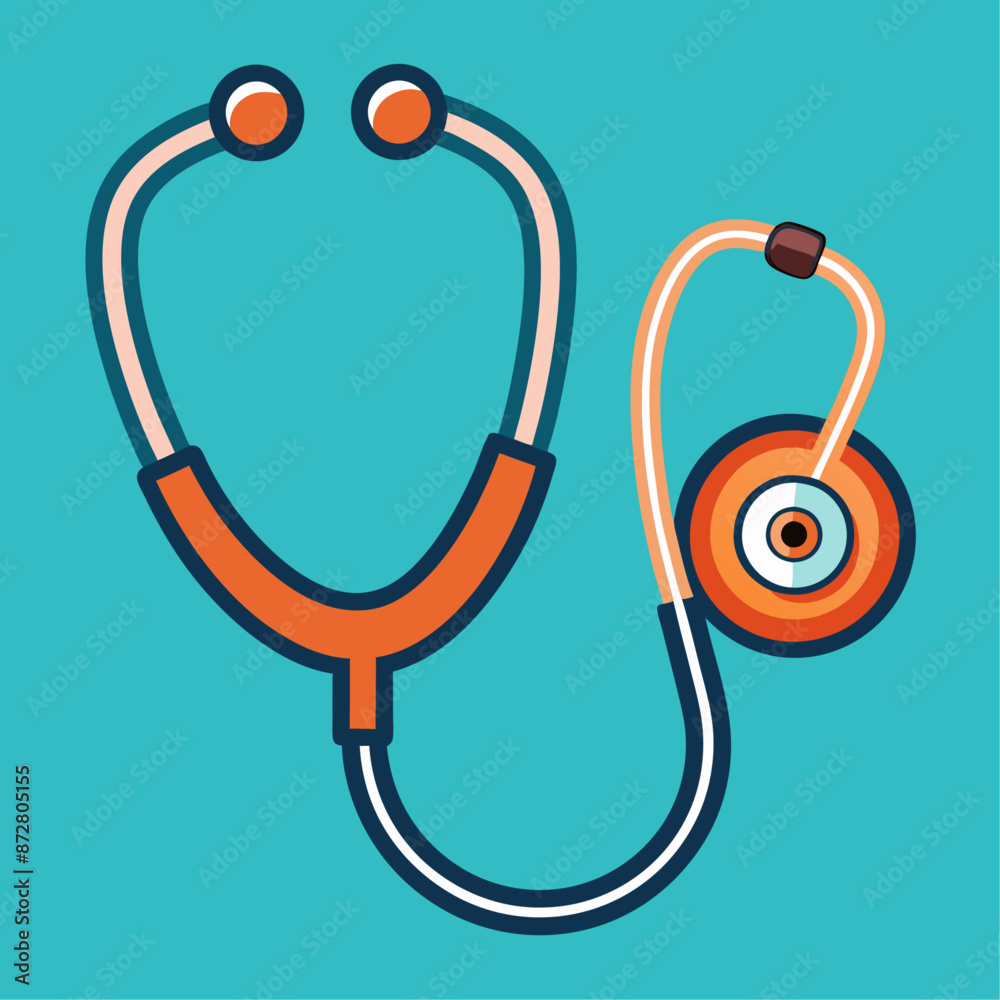 stethoscope clipart cartoon Illustration drawing Stock Vector | Adobe Stock