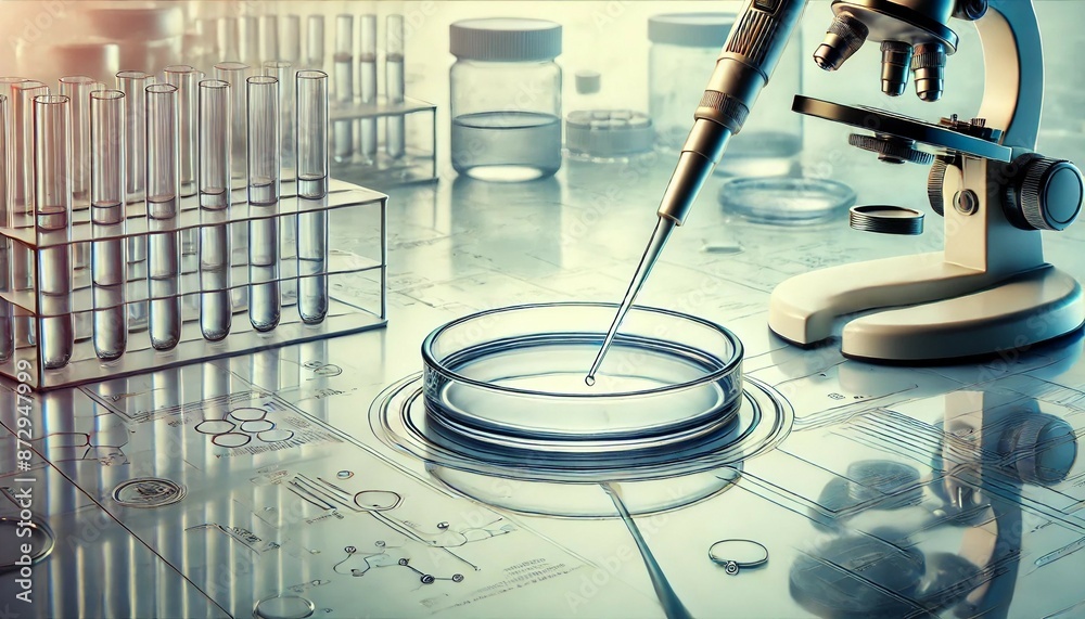 petri dish, pipette, laboratory, scientific, culture medium, drops ...