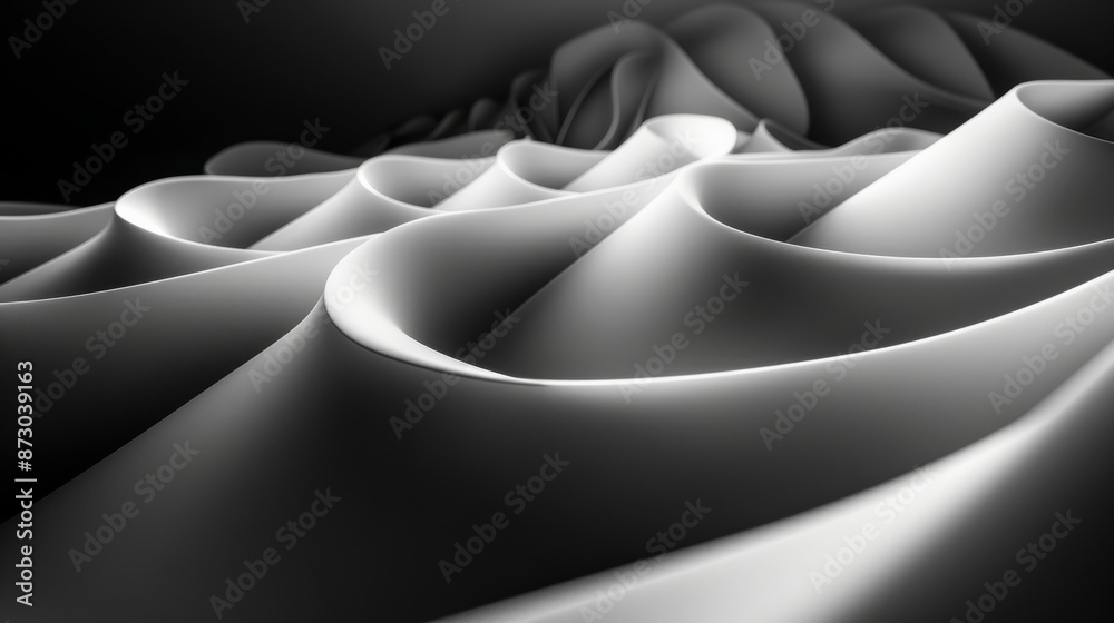 Black to white radial gradient, grain texture, macOS wallpaper, 8k ...