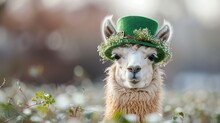 St. Patrick's Day Llama Free Stock Photo - Public Domain Pictures