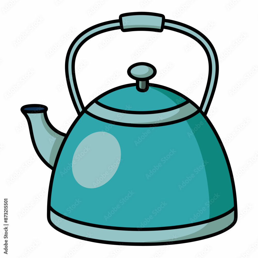 kettle clipart cartoon Illustration drawing Stock Vector | Adobe Stock