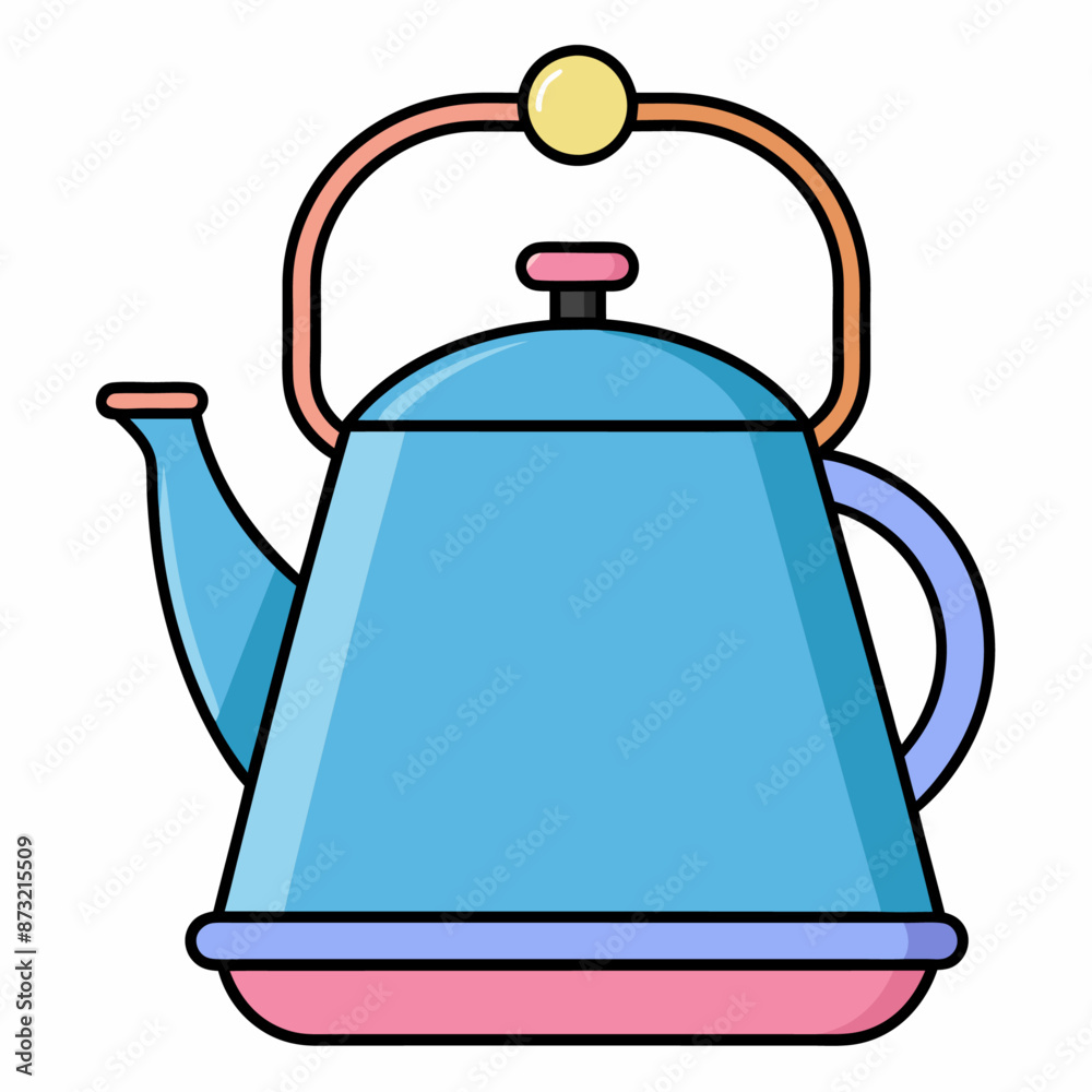 kettle clipart cartoon Illustration drawing Stock Vector | Adobe Stock