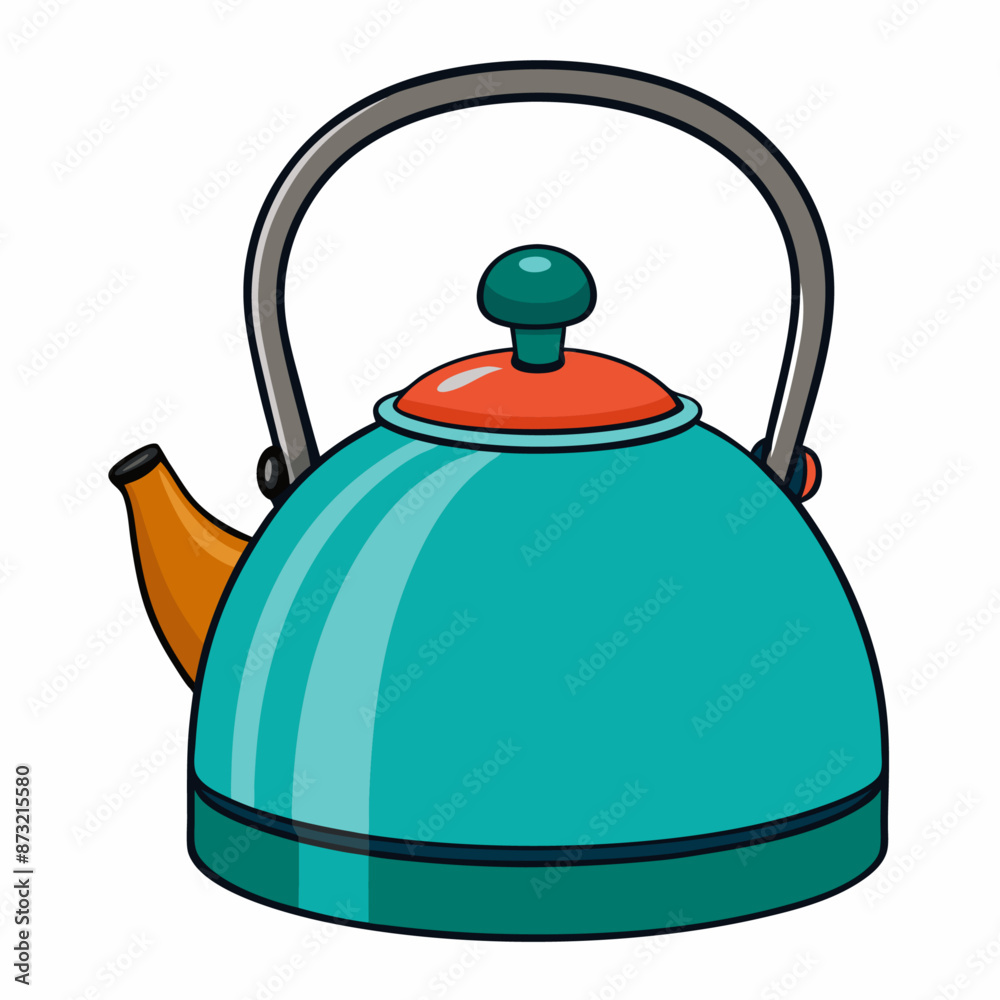 kettle clipart cartoon Illustration drawing Stock Vector | Adobe Stock
