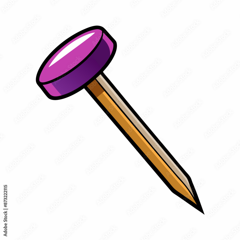 nail clipart cartoon Illustration drawing Stock Vector | Adobe Stock