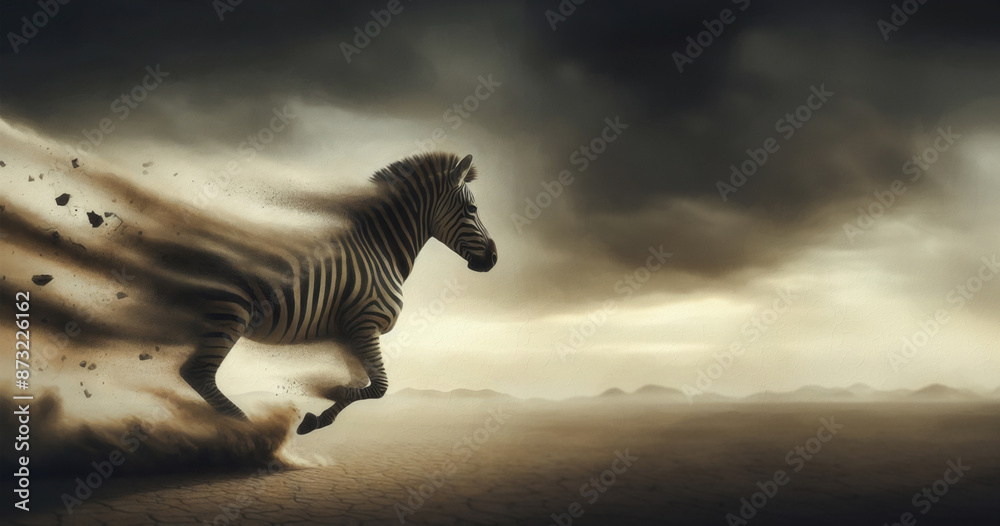 Zebra. Climate change and deforestation drive wildlife to extinction ...