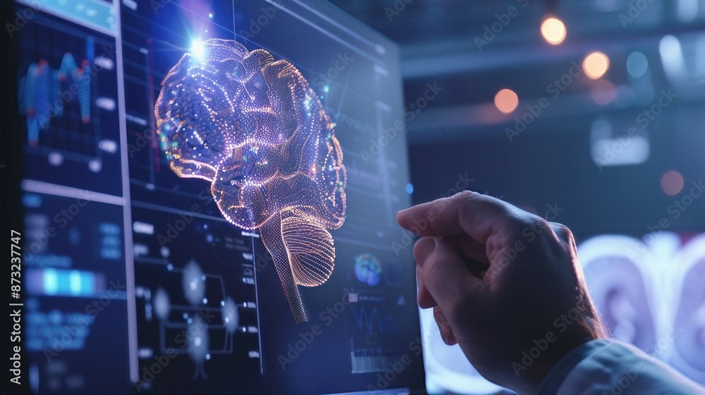 Innovative technology in neurosciences and artificial intelligence with a holographic brain ...