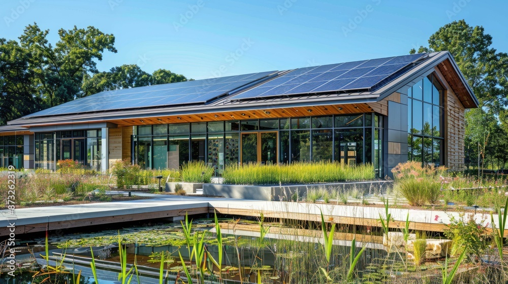 Net-zero energy community center with a focus on sustainability and ...