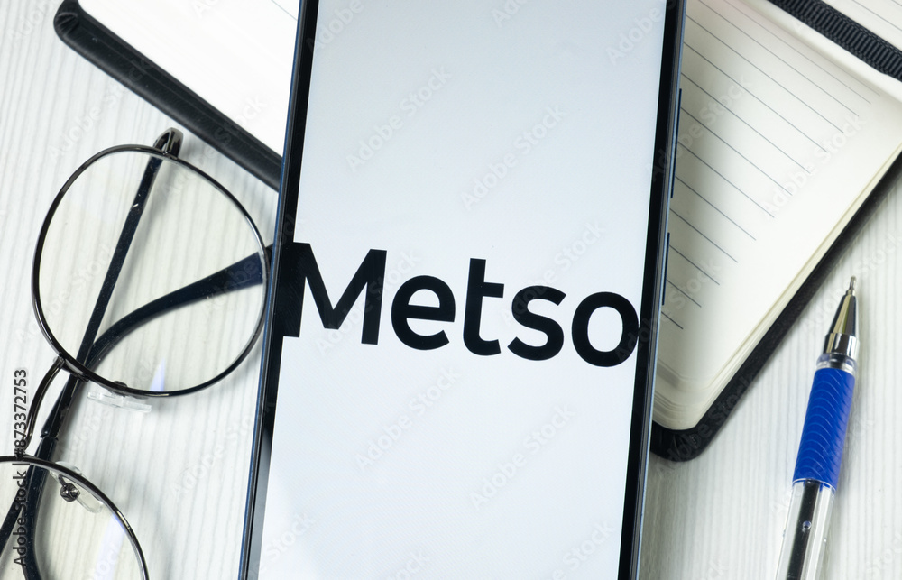 New York, USA - 30 June 2024: Metso Logo on Phone Screen, Company Icon ...