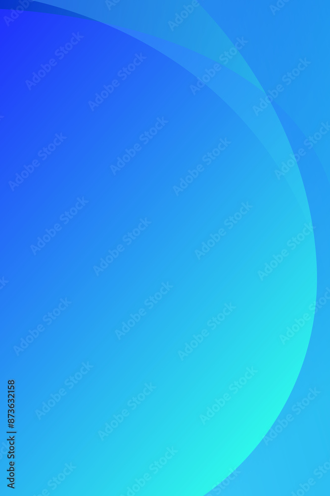 Abstract blue gradient vertical background with elegant shapes and ...