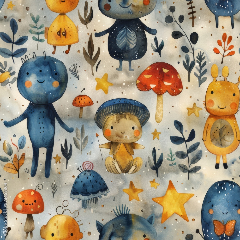 watercolor Characters from classic nursery rhymes like Humpty Dumpty ...