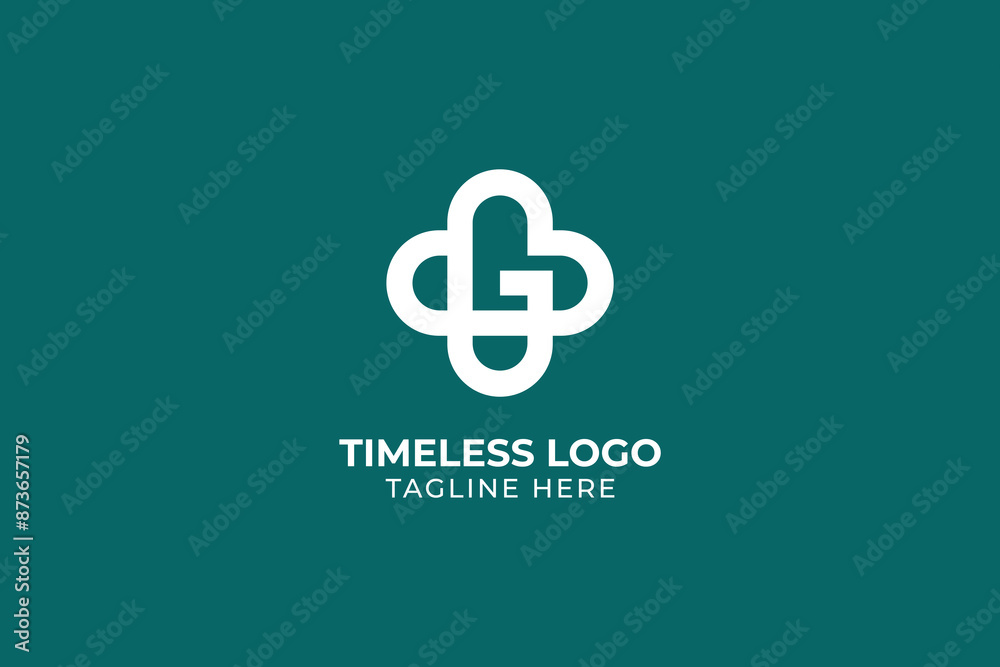 caduceus symbol, heart icon abstract medical field hospital health logo ...