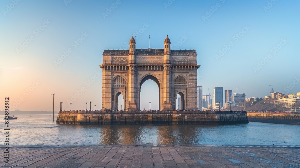 Bombay: Ancient British Colonial Architecture at Gateway of India ...