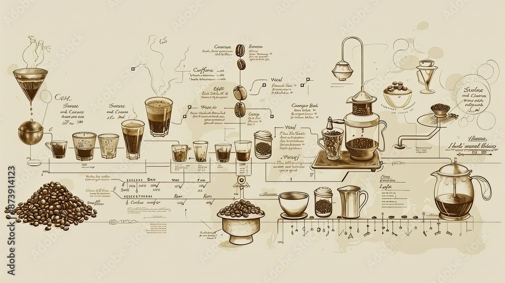 Comprehensive Civet Coffee Infographic Journey from Bean to Cup with ...