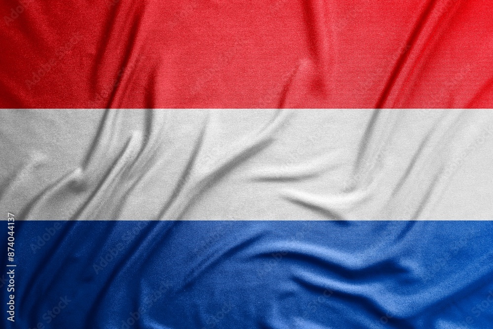 Flag of Netherlands, National flag, fabric Stock Photo | Adobe Stock