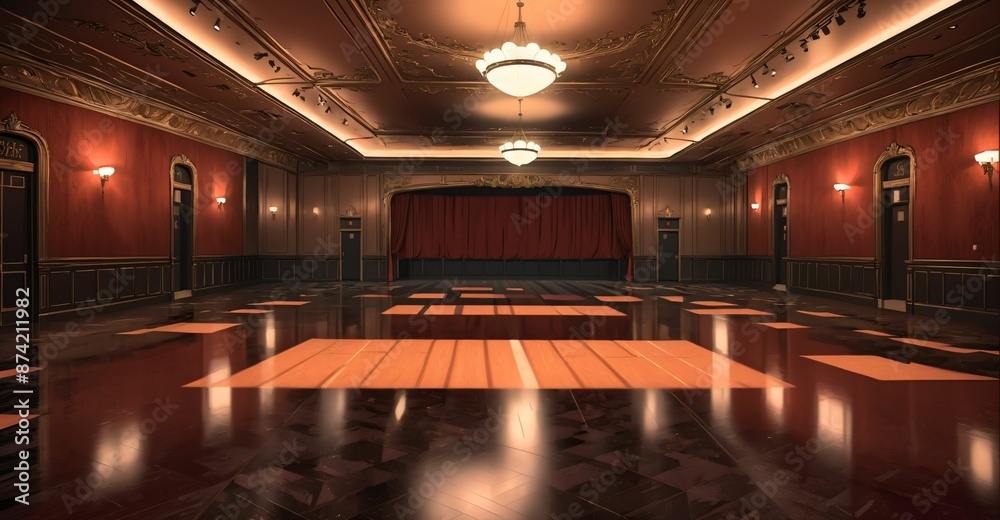 ballroom in palace mansion. elegant formal room interior design decor ...