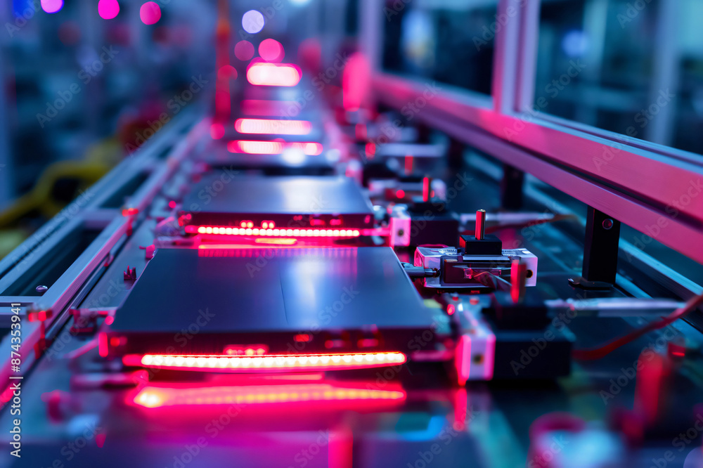 Cutting edge factory assembles laptops with precision using automated ...