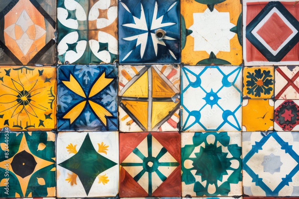 Intricate geometric patterns and bold colors come alive in this ...