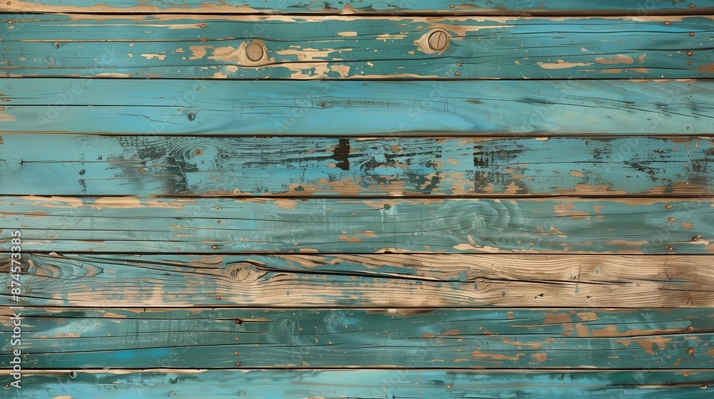 Vintage beach wood background - old blue color wooden plank. Beach ...