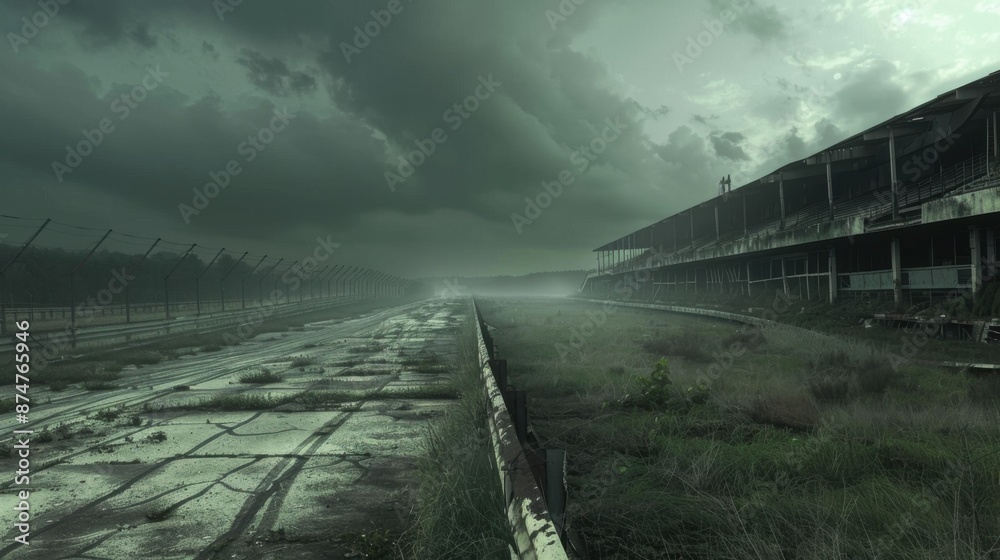 Abandoned Race Track: Eerie Ghostly Atmosphere of a Forgotten Speedway ...