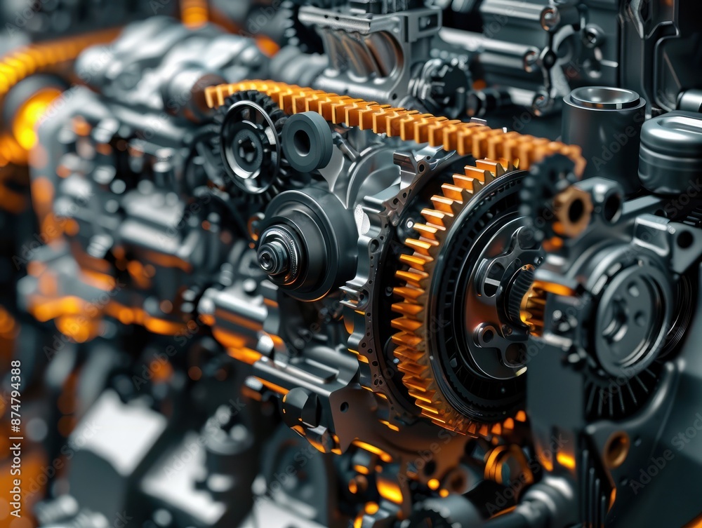 Explore detailed explanations of car engine parts and gears anatomy ...