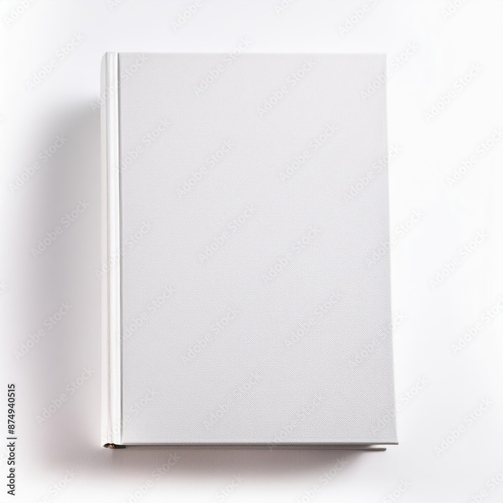 White Hardcover Book Mockup - Template for Branding or Title Placement ...
