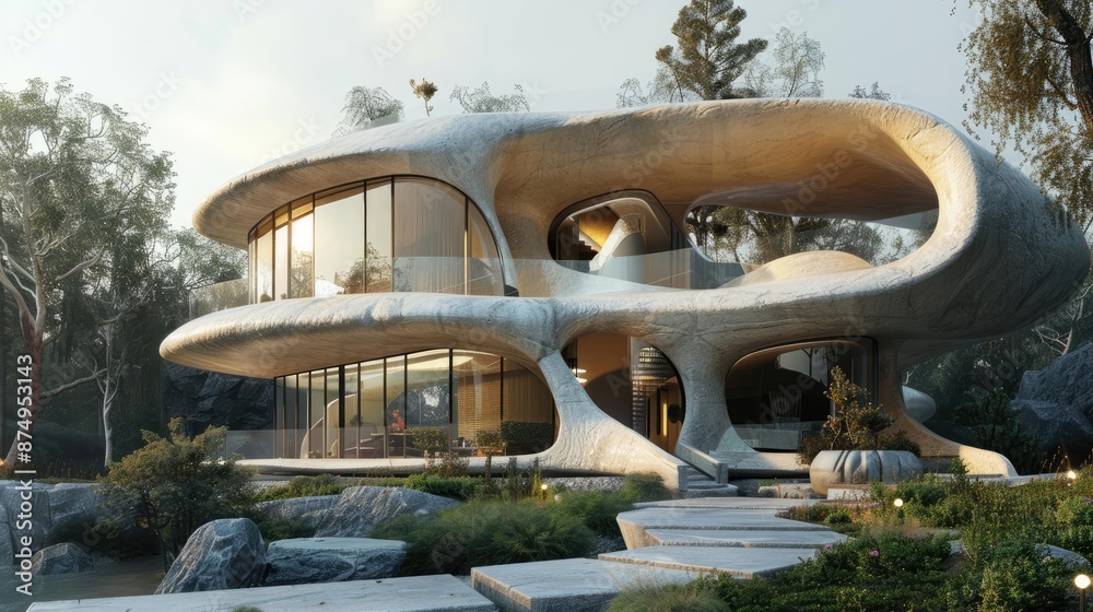 AI-generated architectural designs with unconventional shapes ...