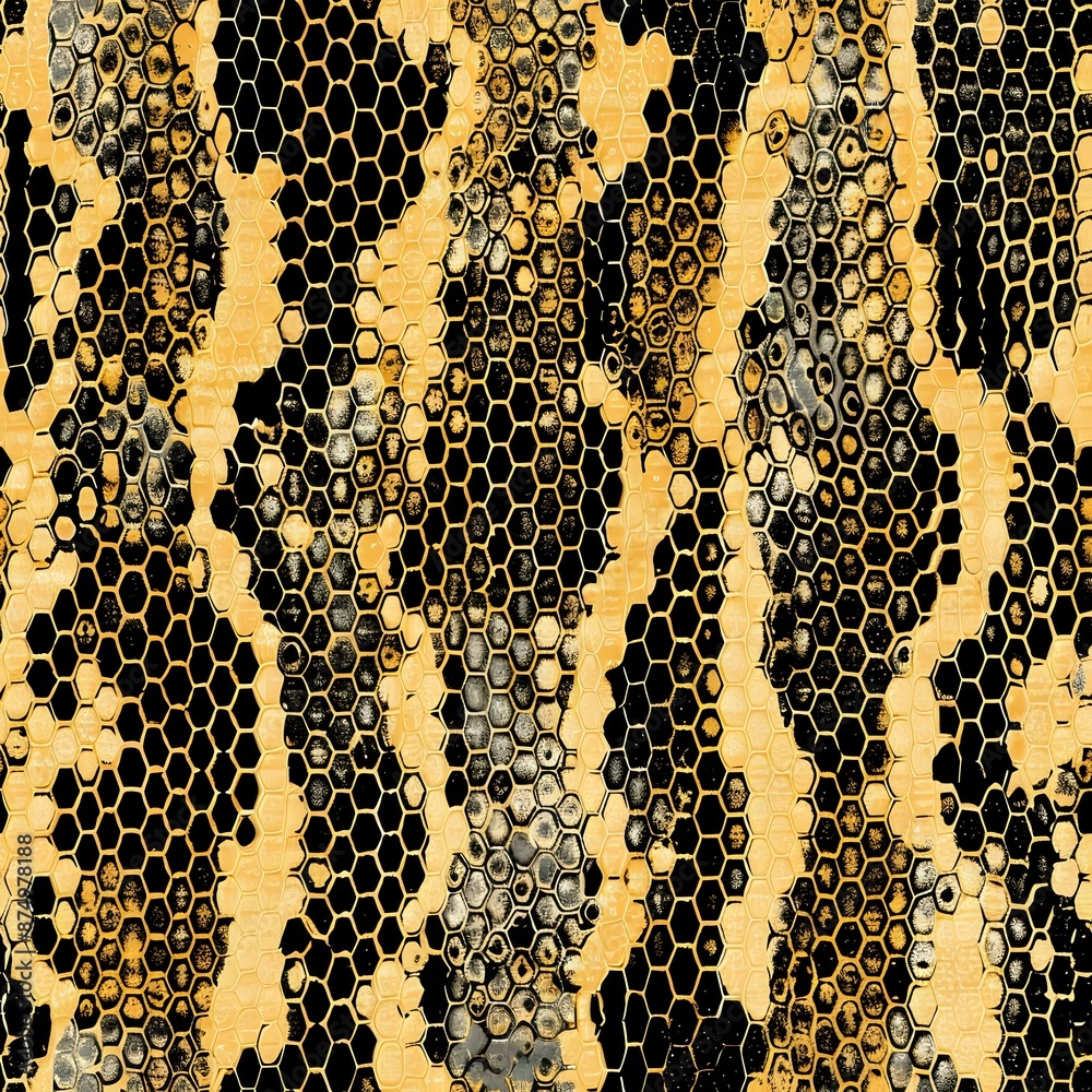 Artistic Reptilian Scale Seamless Pattern for Fashion and Decor Stock ...