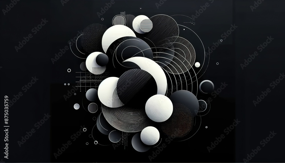 Abstract black background 5 for design and presentations with black and ...