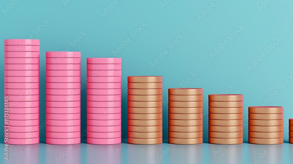 Elegant composition highlighting wealth, savings, and budgeting ...