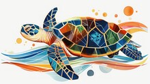 Stained Glass Sea Turtle Free Stock Photo - Public Domain Pictures
