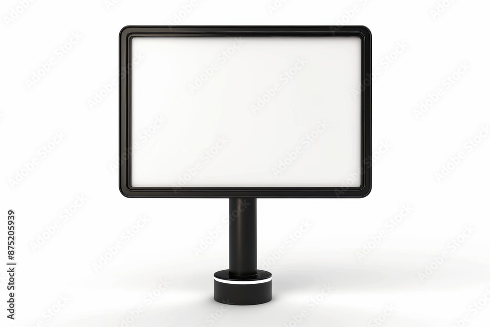 interactive digital whiteboard sign, advanced tech element, realistic ...