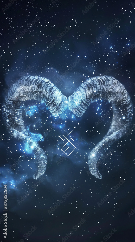 the Aries constellation. The stars should be clearly visible and ...