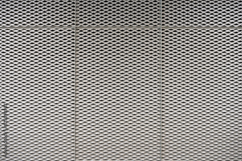 texture of Expanded metal, a mesh-like construction material Stock ...