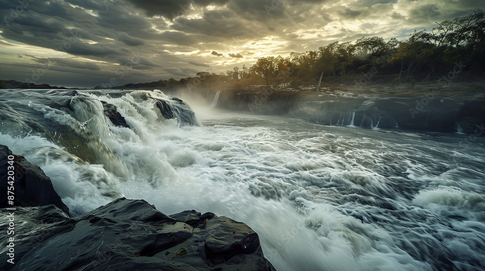 Devil's Pool at Victoria Falls, a natural pool at the edge of the ...