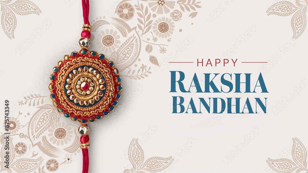 Happy Raksha Bandhan, Bhai Dooj, Rakhi Festival Background Design with ...